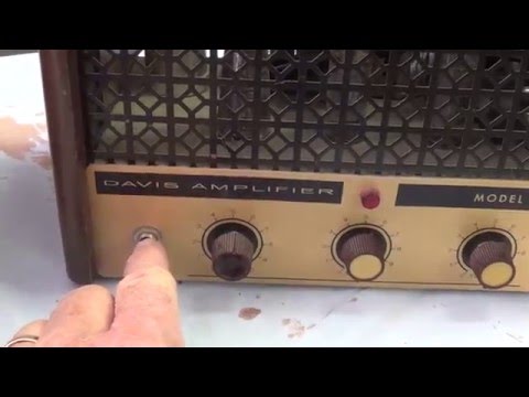 Vintage GW Davis Tube Amplifier Head Model 106 | Reverb