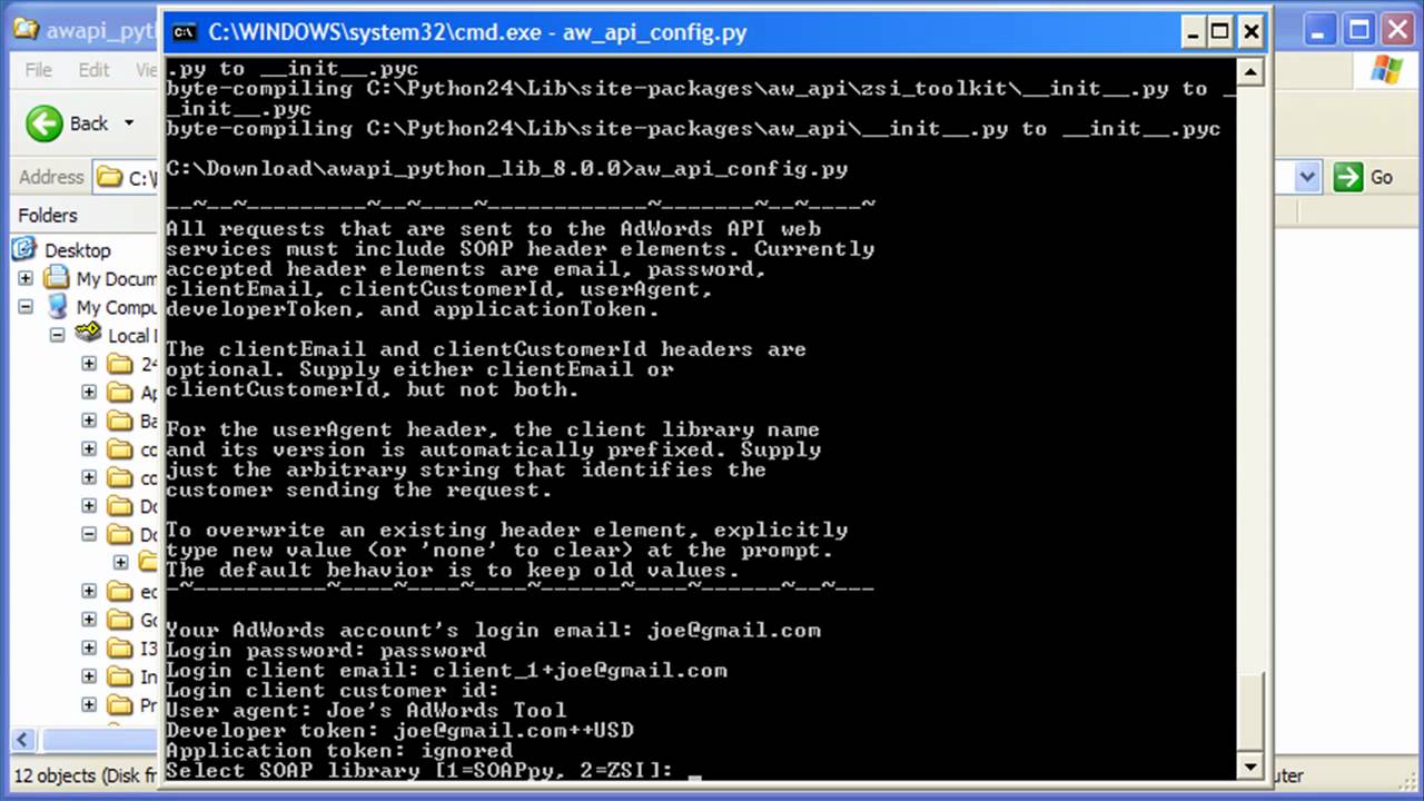 Getting Started with the AdWords API Python Client Library
