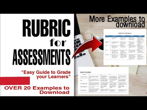 How to Make RUBRIC for Assessments | Over 20 different Examples to Download