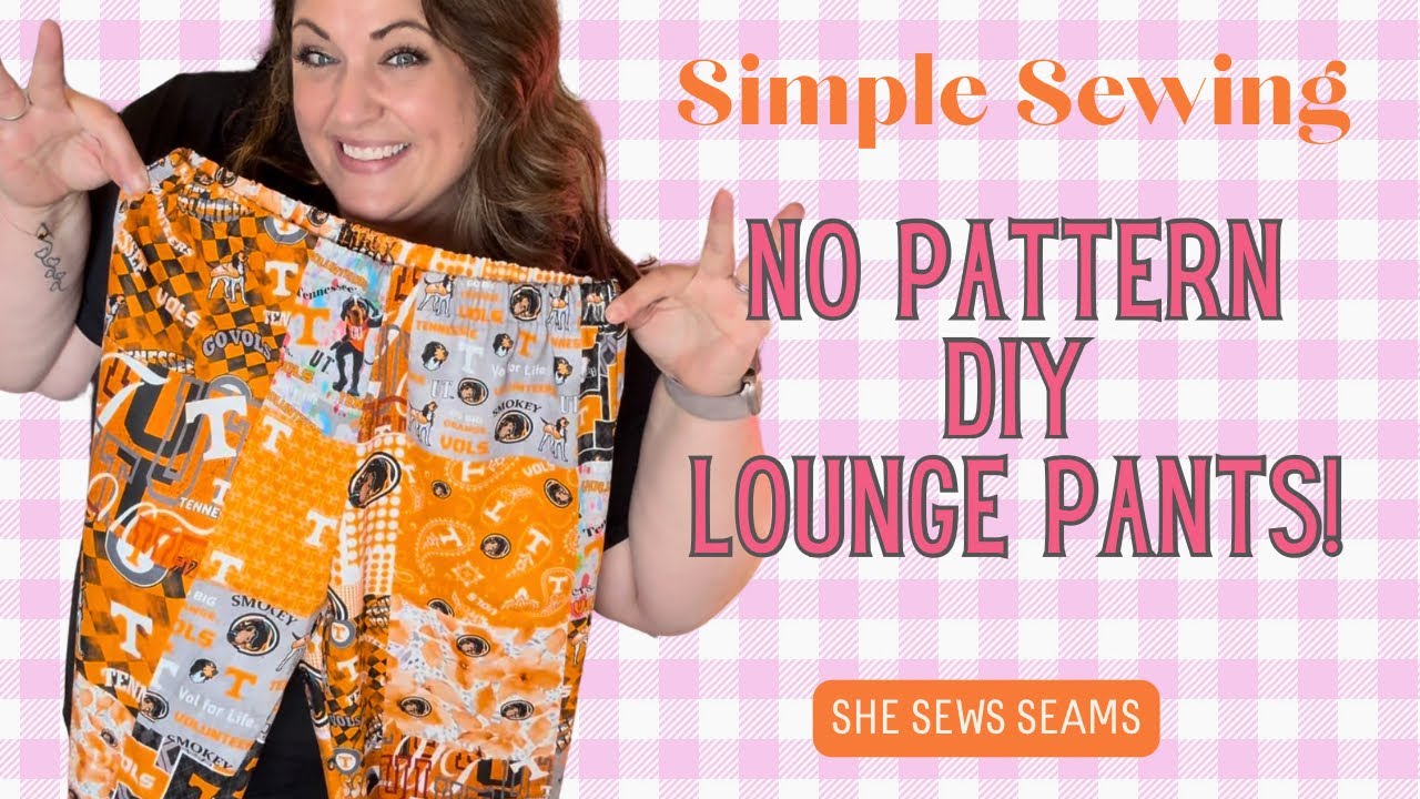 DIY Lounge Pants Tutorial | Easy No-Pattern Sewing Project for Cozy Fall Pajamas