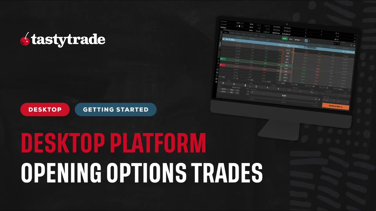 Opening Options Trades | tastytrade Web Platform | Live Demo