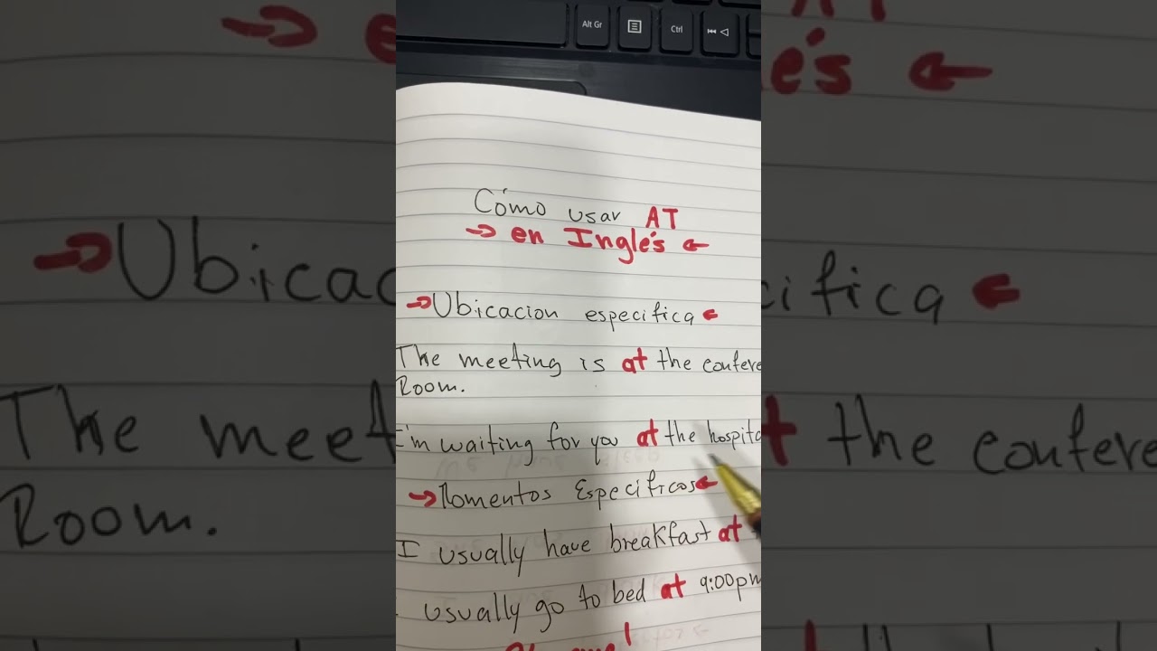 ‼️ Dos maneras de usar AT en #ingles ‼️