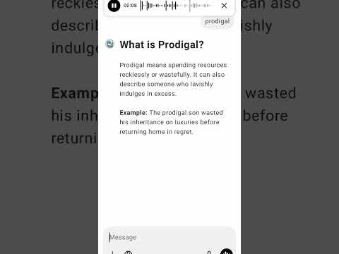 What is Prodigal?