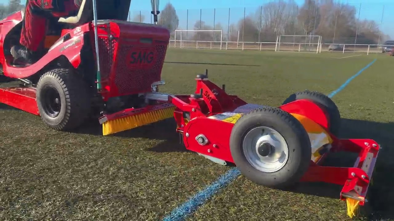 TurfCare TCA1400 Wheel-driven trailed implement for cleaning and ...