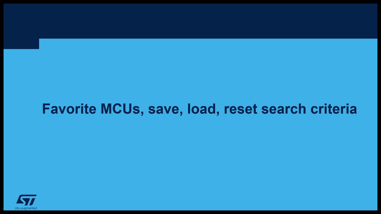 STM32CubeMX: MCU Finder tips