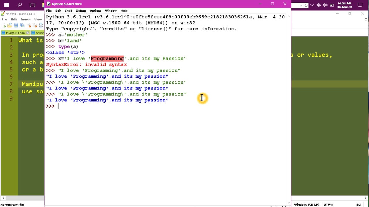 Python Tutorial-04 Bangla || String Manipulation(Part-1)