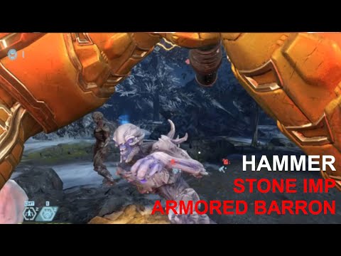 Using Hammer on Spectre, Stone Imp and Armored Barron - Doom Eternal - The Ancient Gods 2