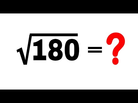 😳 CLEAN BASIC MATHEMATICS √180=? CAN YOU SOLVE THIS PROBLEM! #Shorts