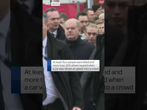 German chancellor visits scene of Magdeburg attack