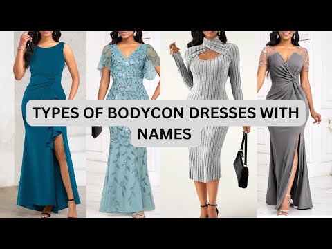 Types of bodycon dresses with names