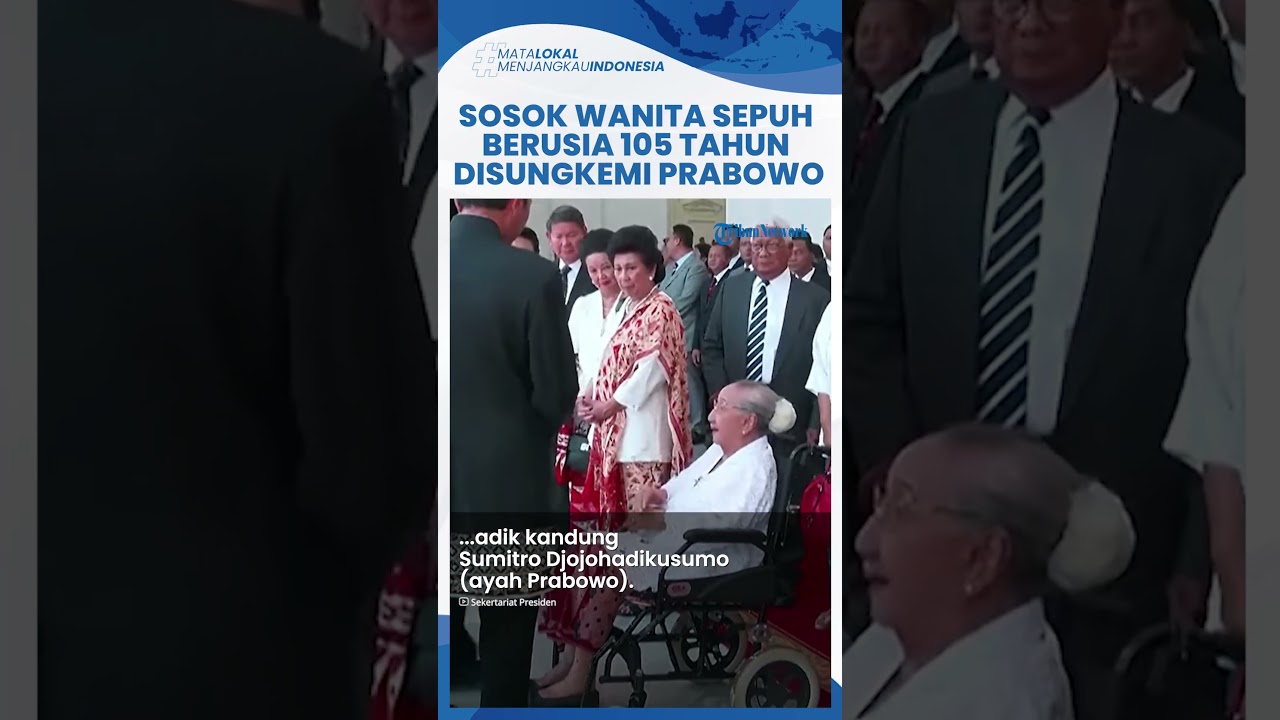 Presiden Prabowo Sungkem dan Cium Tangan Wanita Berusia 105 Tahun di ...