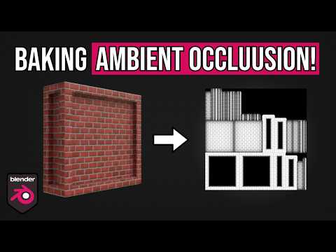 PBR Texture Baking With Ambient Occlusion in Blender 4.2 - Texture Baking Mastery