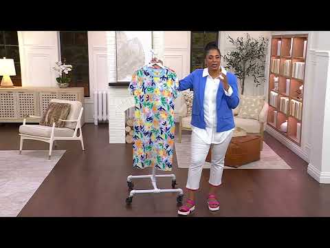 Sport Savvy Printed Cotton Span T-Shirt Dress on QVC