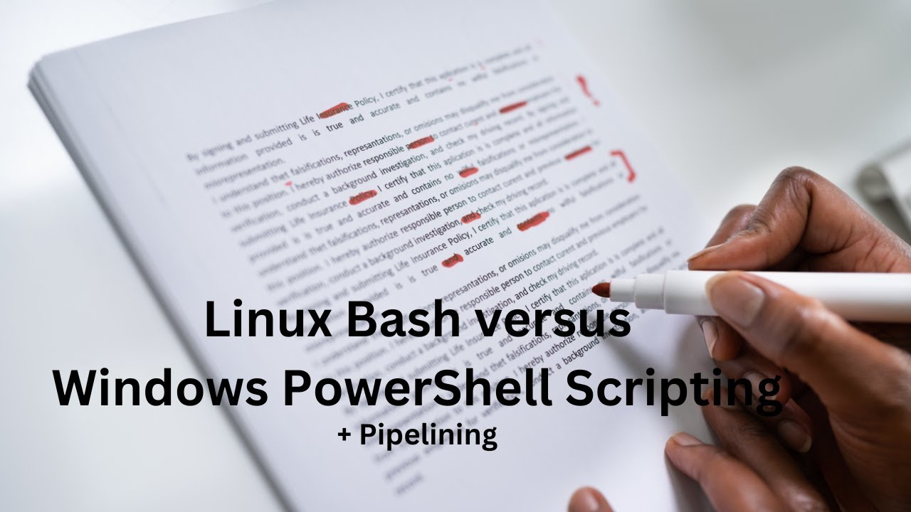 Bash versus PowerShell Scripts + Pipelining