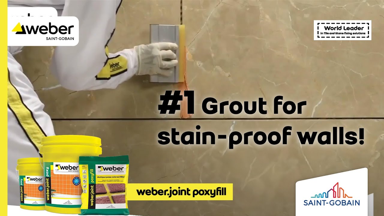 Epoxy tile grout | Weber.joint poxy & poxyfill | Saint Gobain