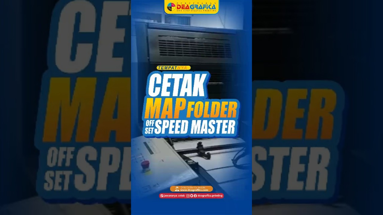CETAK MAP FOLDER OFFSET SM52 - DEA GRAFIKA PRINTING #cetakmapoffset