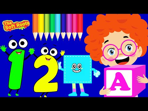 Preschool Learning activities for 3 year olds at home | Learn ABC Phonics Shapes Numbers Colors 🌈