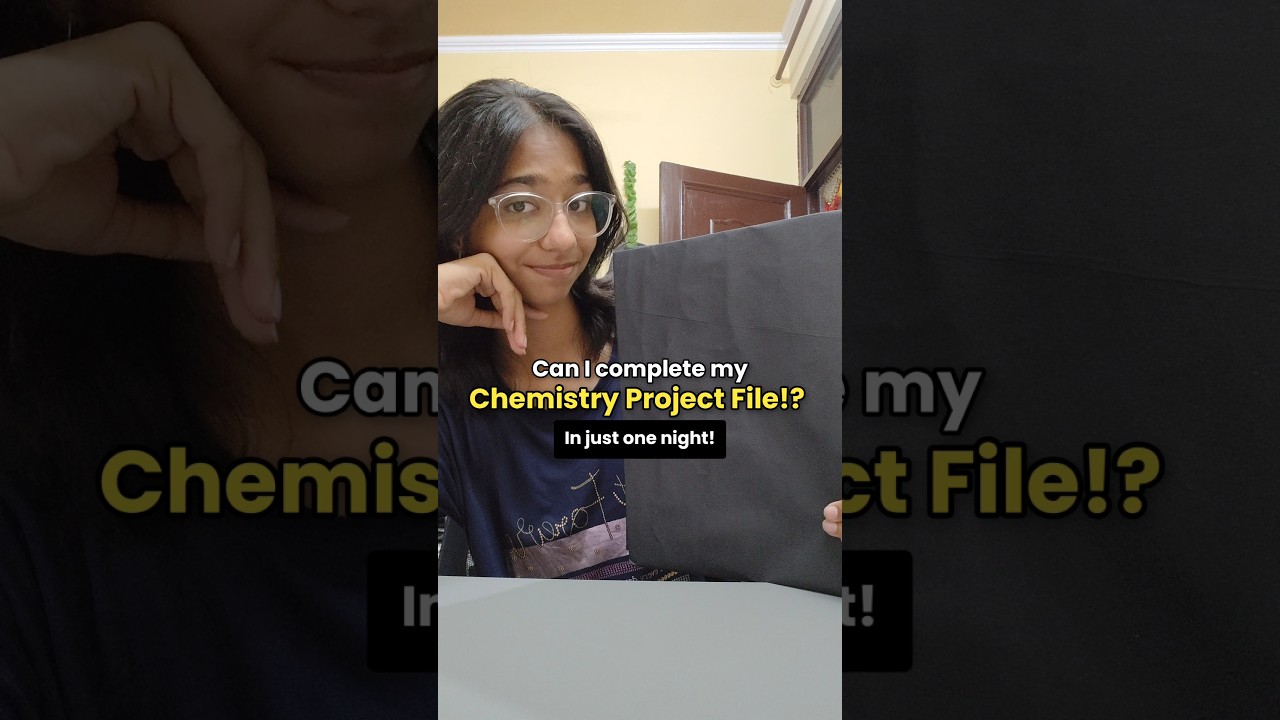 Chem Project File in just one night! 😺💤 Neet 2026 Aspirant! #cbse #minivlog #exam #pw #trending #fyp