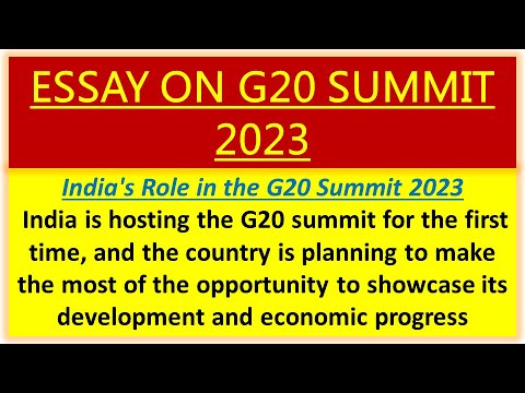 essay on g20 summit 2023 | g20 summit 2023 | g20 summit 2023 in english | upsc | ssc #g20summit