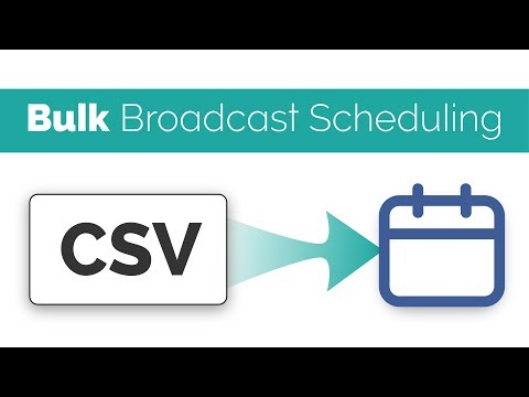Bulk Broadcast Scheduling