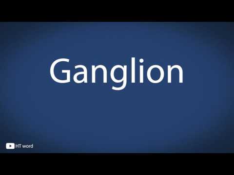 How to pronounce Ganglion