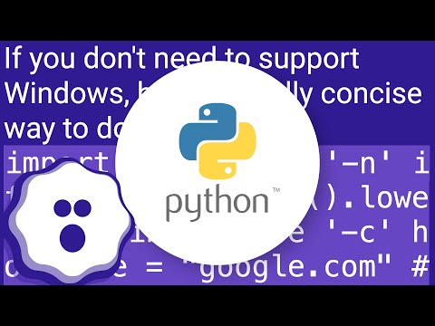 Pinging servers in Python