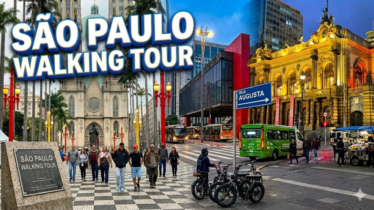 SÃO PAULO, BRAZIL — COMPLETE WALKING TOUR IN 4K