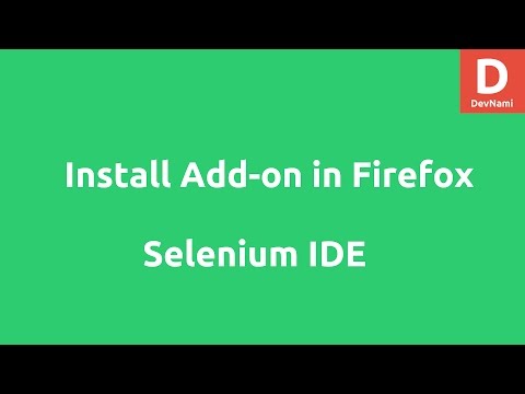 Selenium IDE Installation on Firefox