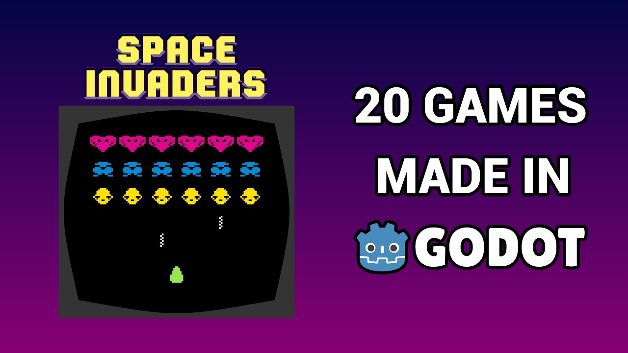 How I remade SPACE INVADERS in Godot