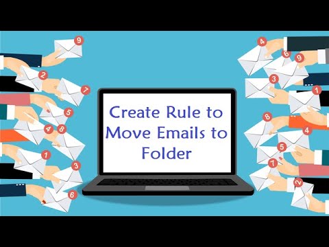How to create rule to move emails to folder || Auto move email to different folders in Outlook