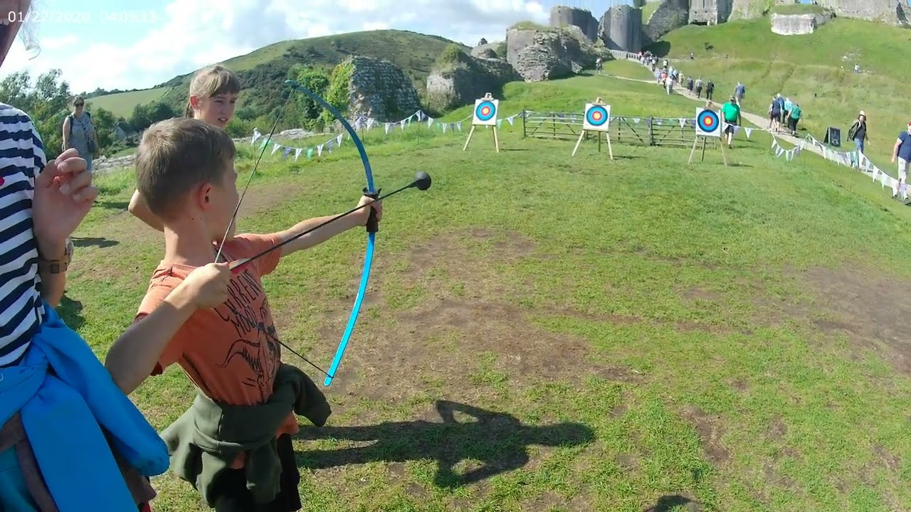 Young archer at Corfe Castle