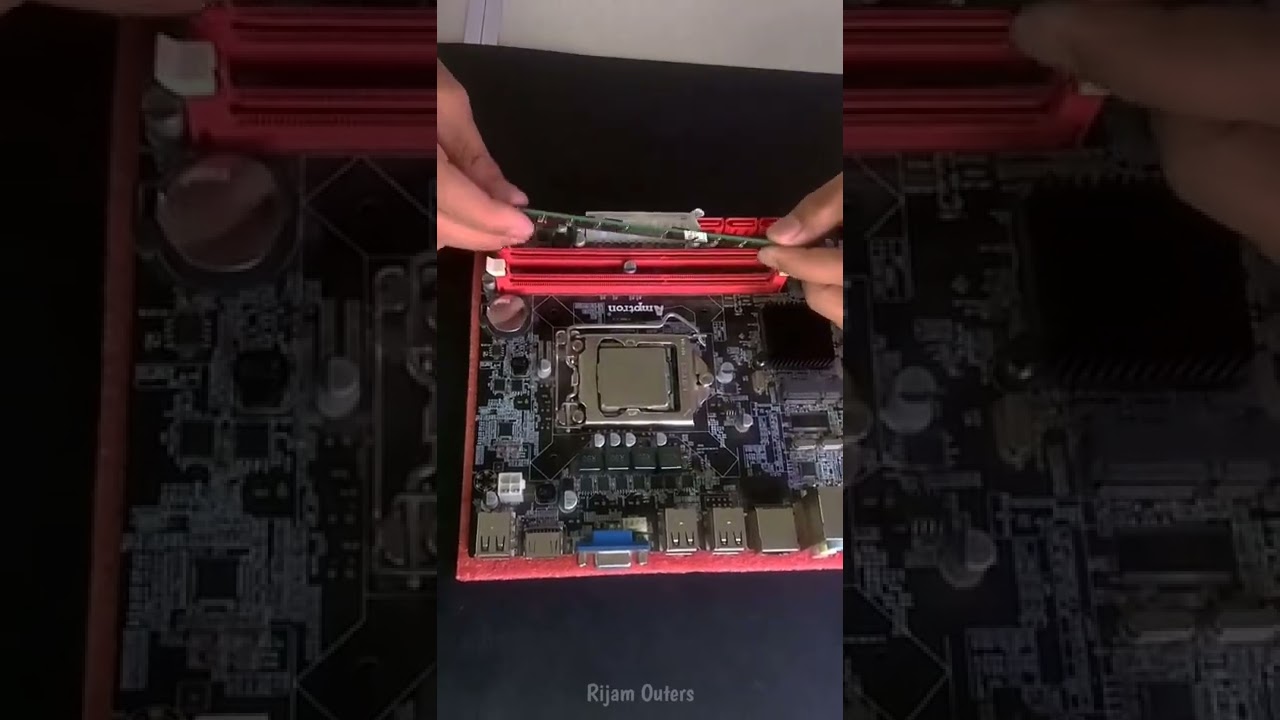 Tutorial memasang ram || cara pasang random access memory #shorts