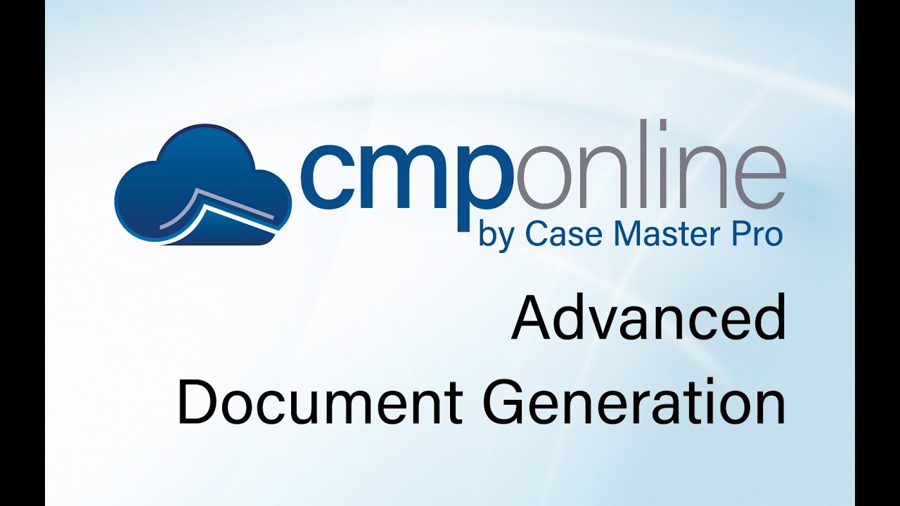 CMPOnline - Advanced Document Generation