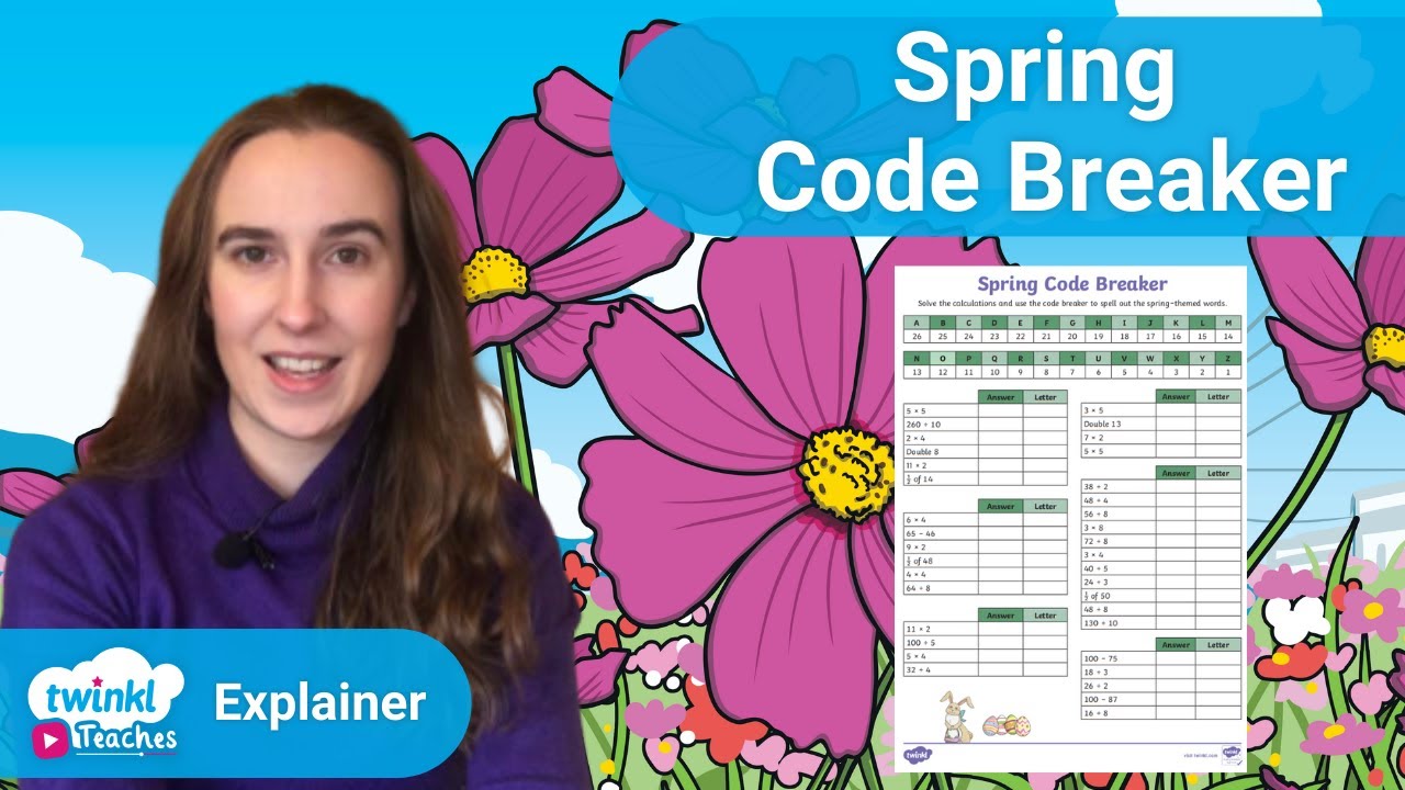 How to Use Our Spring Code Breaker Activity