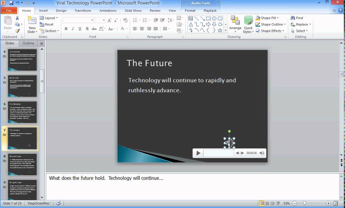 Hide Speaker Icon in PowerPoint Presentations