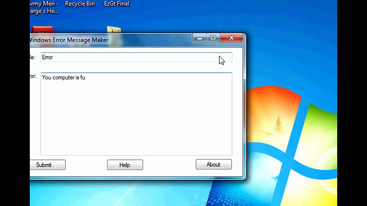 Error Message Maker