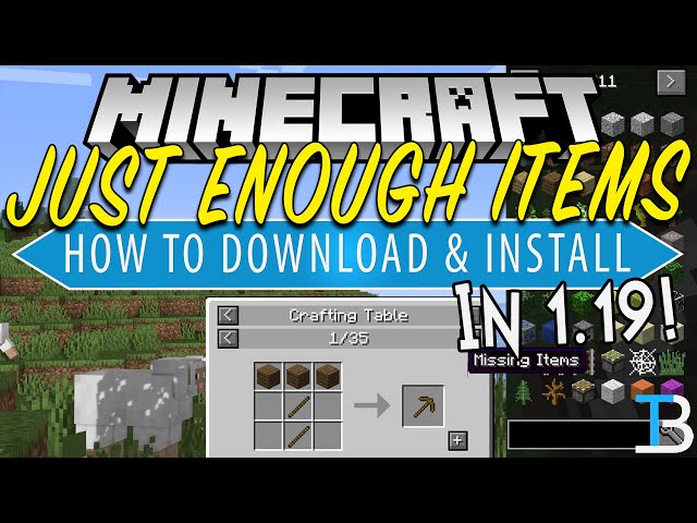 How to download and use the Just Enough Items mod for Minecraft 1.19