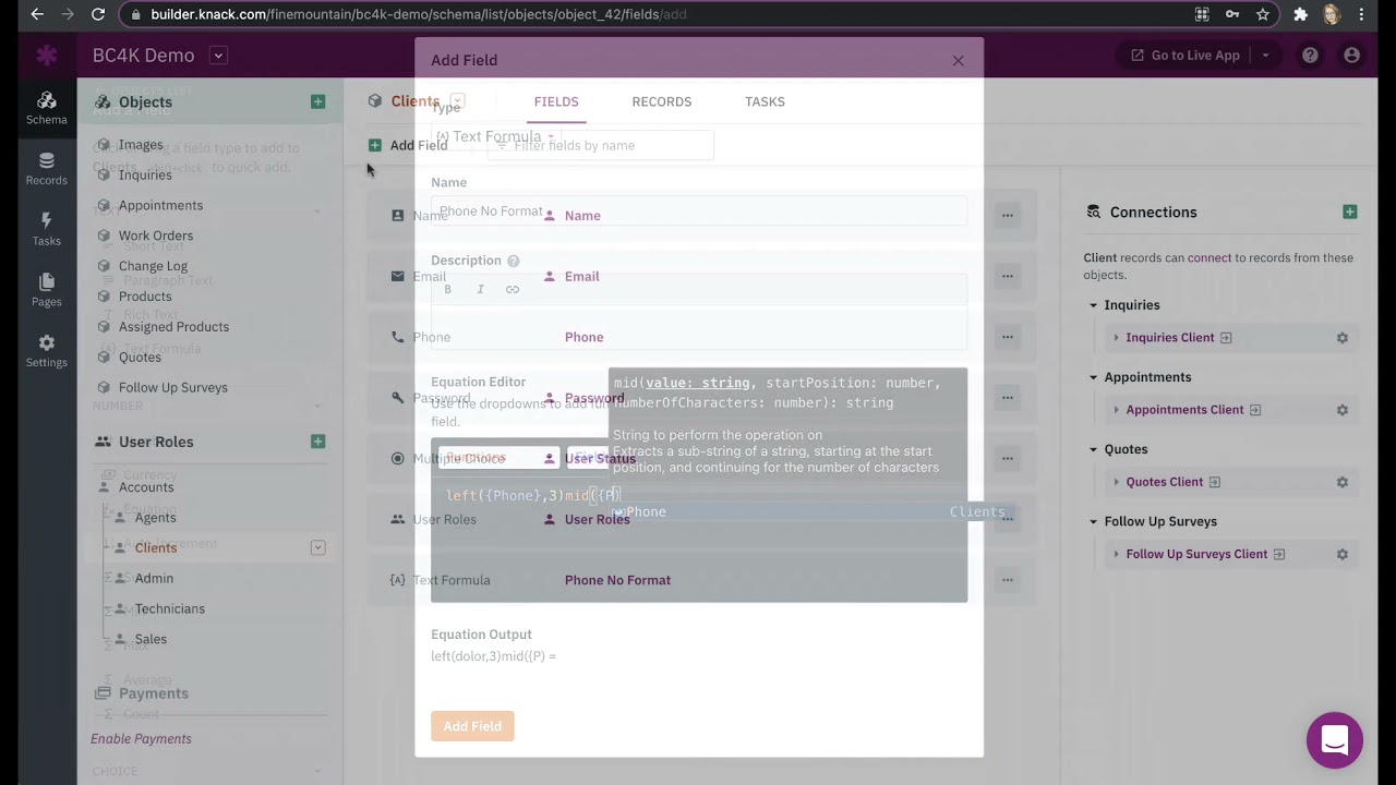 Text Notifications for your Knack database application