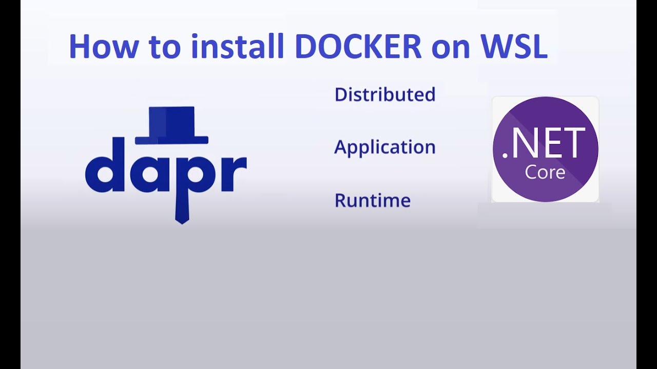 Run Docker in WSL Without Docker Desktop | Dapr Series | .Net Core | Sukhraj