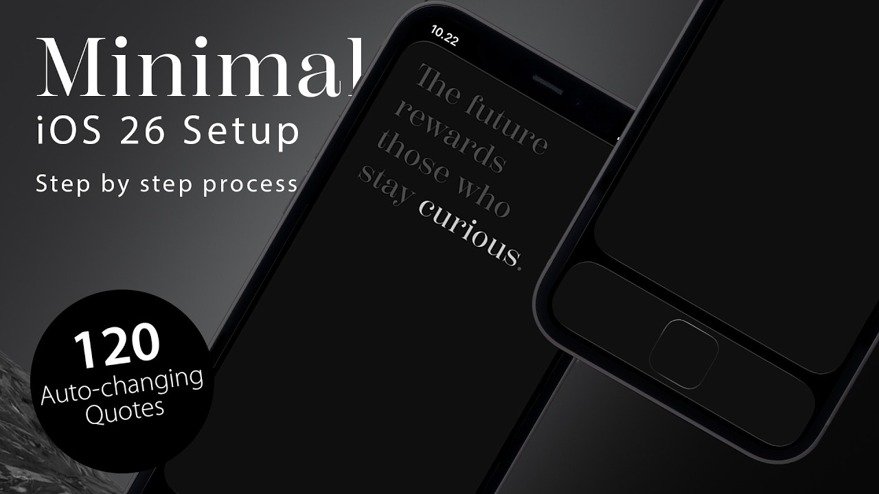 iOS 26 Minimal Setup — Step-by-Step ‘Zero’ Homescreen (No Apps Needed)