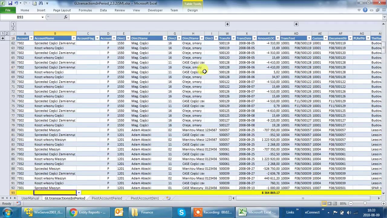 iScala2Excel reports part 1