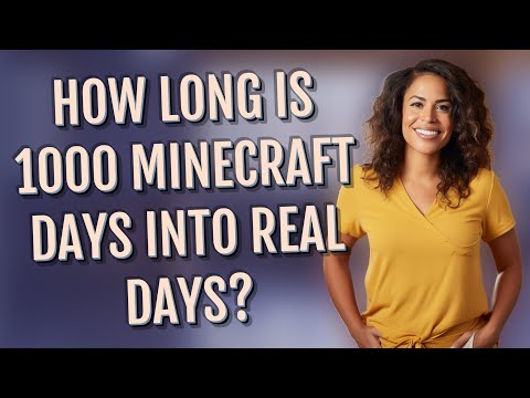 How long is 1000 Minecraft days into real days?