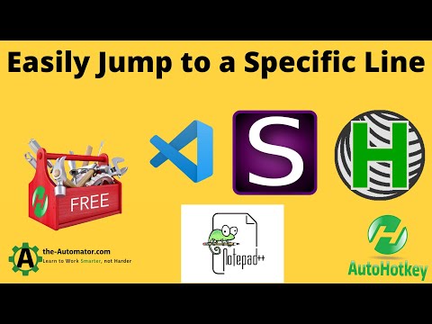 Jump to a line in your Editor with LaunchEditor with this AHK v1 code | the-Automator