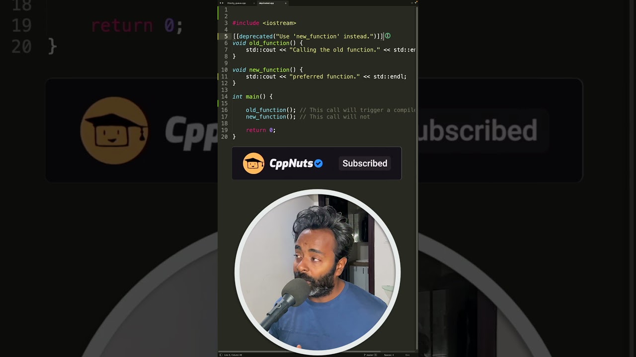Deprecated attribute in c++14