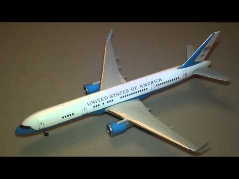 Episode 256: Herpa Wings 515856 Boeing 757-200/C-32A USAF "Air Force Two" Reg. 98-0001 1/500 Scale