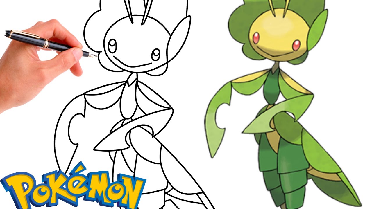 How To Draw LEAVANNY POKEMON #542 | Generation 5
