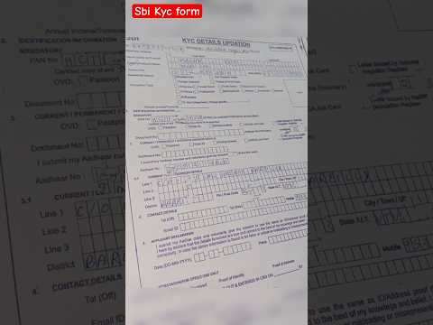 SBI KYC Form Filling Made EASY in 2025! #shortsfeed #varil#youtubeshorts #ytshorts #youtube