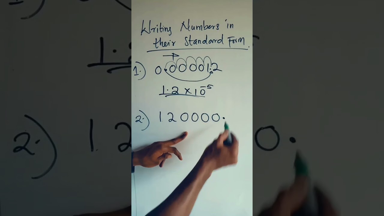 Math: Decimal numbers in standard form. #maths #subscribe