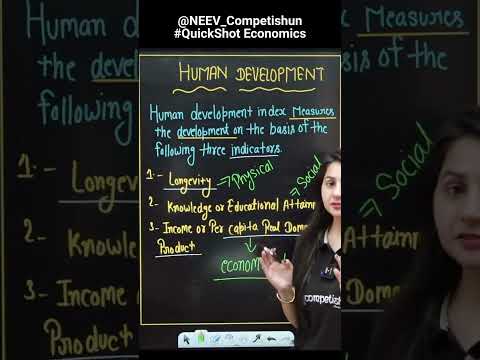 HDI Basis Of The Following Three Indicators | Class 10th Economics |What is Development|#shorts#neev